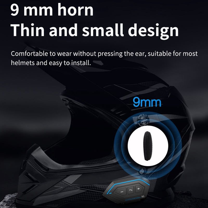 Motorcycle Smart Bluetooth Helmet Headset Wireless Handsfree Earphone ...