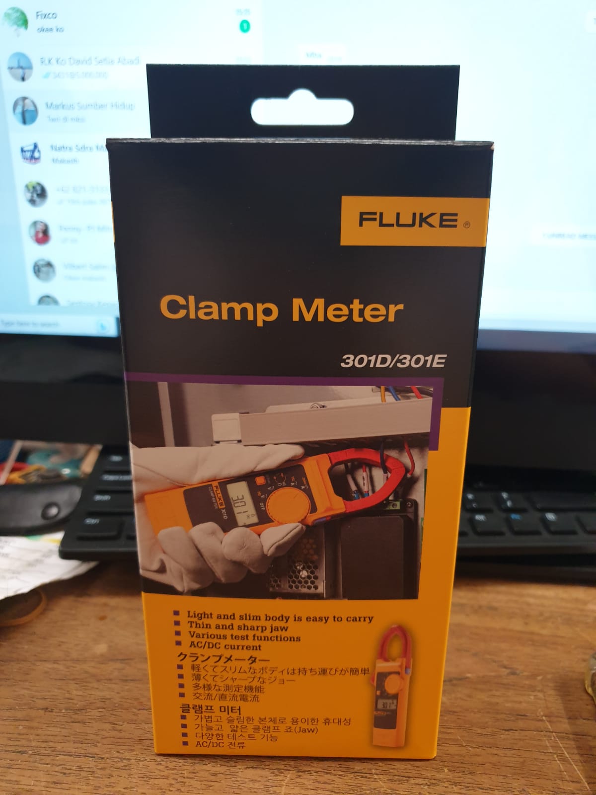 Fluke Slim Digital Clamp Meter AC/DC 301E | Lazada Indonesia