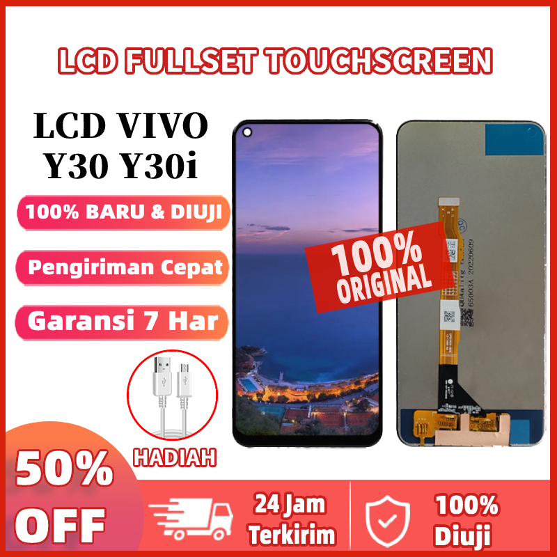 【100% Tested】LCD VIVO Y30/LCD VIVO Y30I 2019 FULLSET TOUCHSCREEN 100% ...