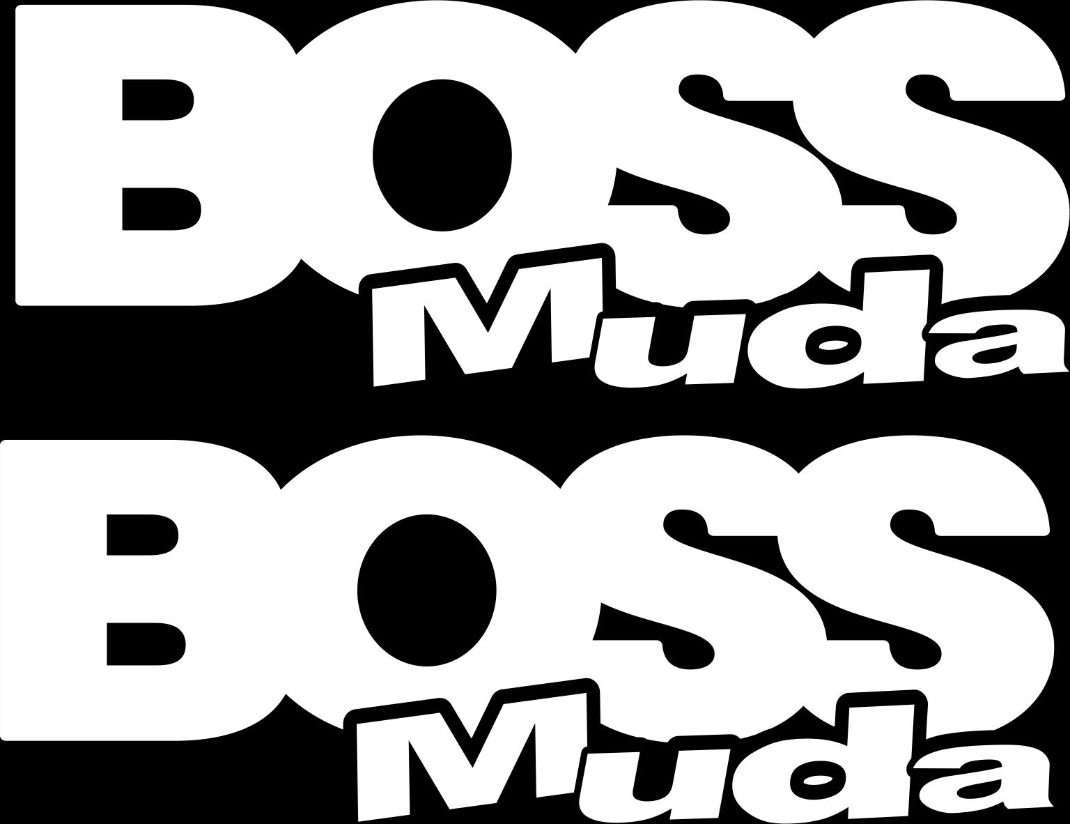 Cutting Sticker Stiker Variasi BOS MUDA Logo Sudah Satu pasang Motor ...