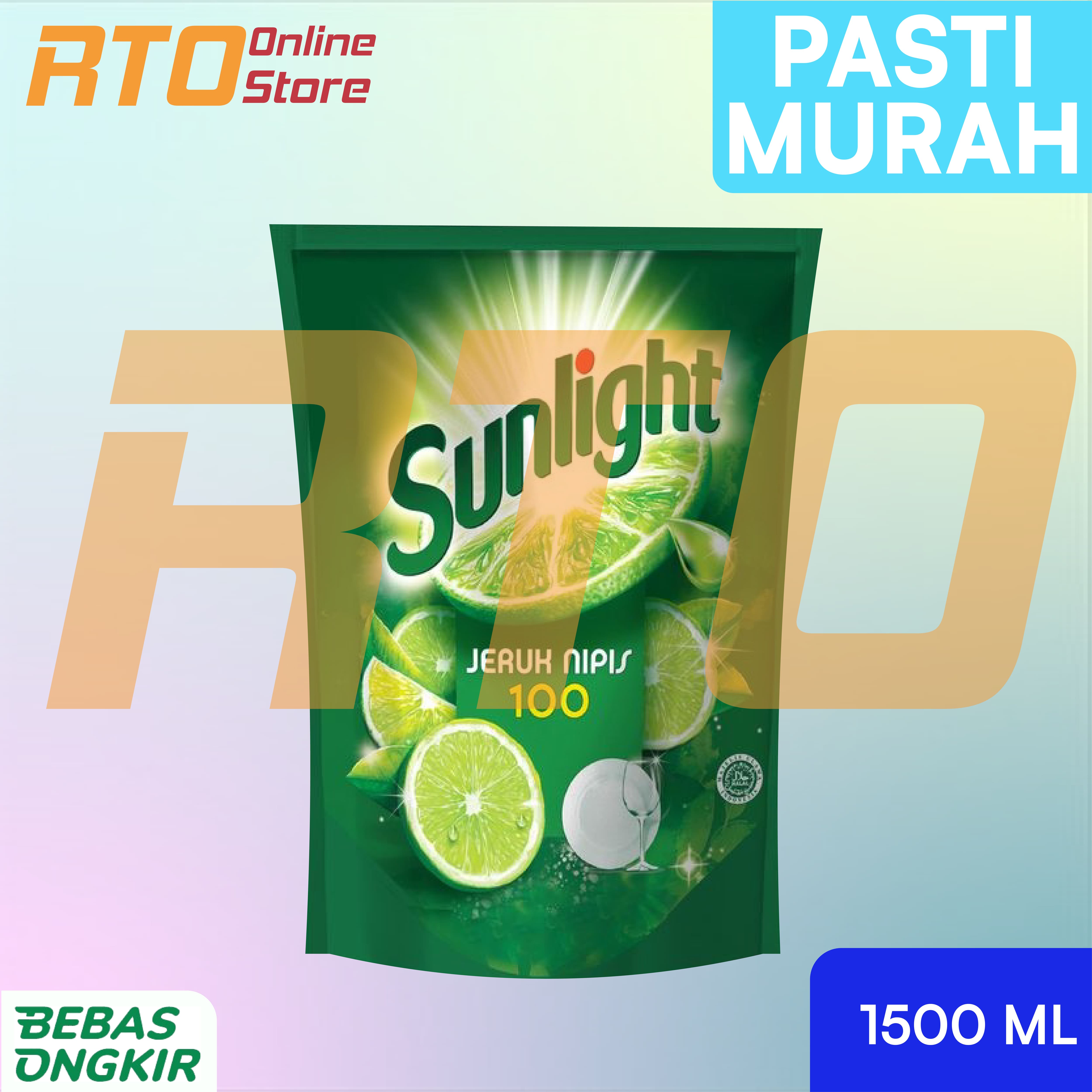 Sunlight Sabun Cuci Piring Jeruk Nipis Refill 1500Ml | Lazada Indonesia