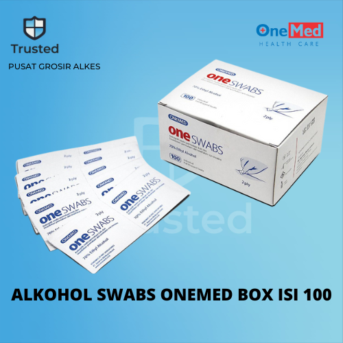 [ TRLARIS ]ONE SWABS KAPAS ALKOHOL ONEMED BOX ALKOHOL SWAB ONEMED ...