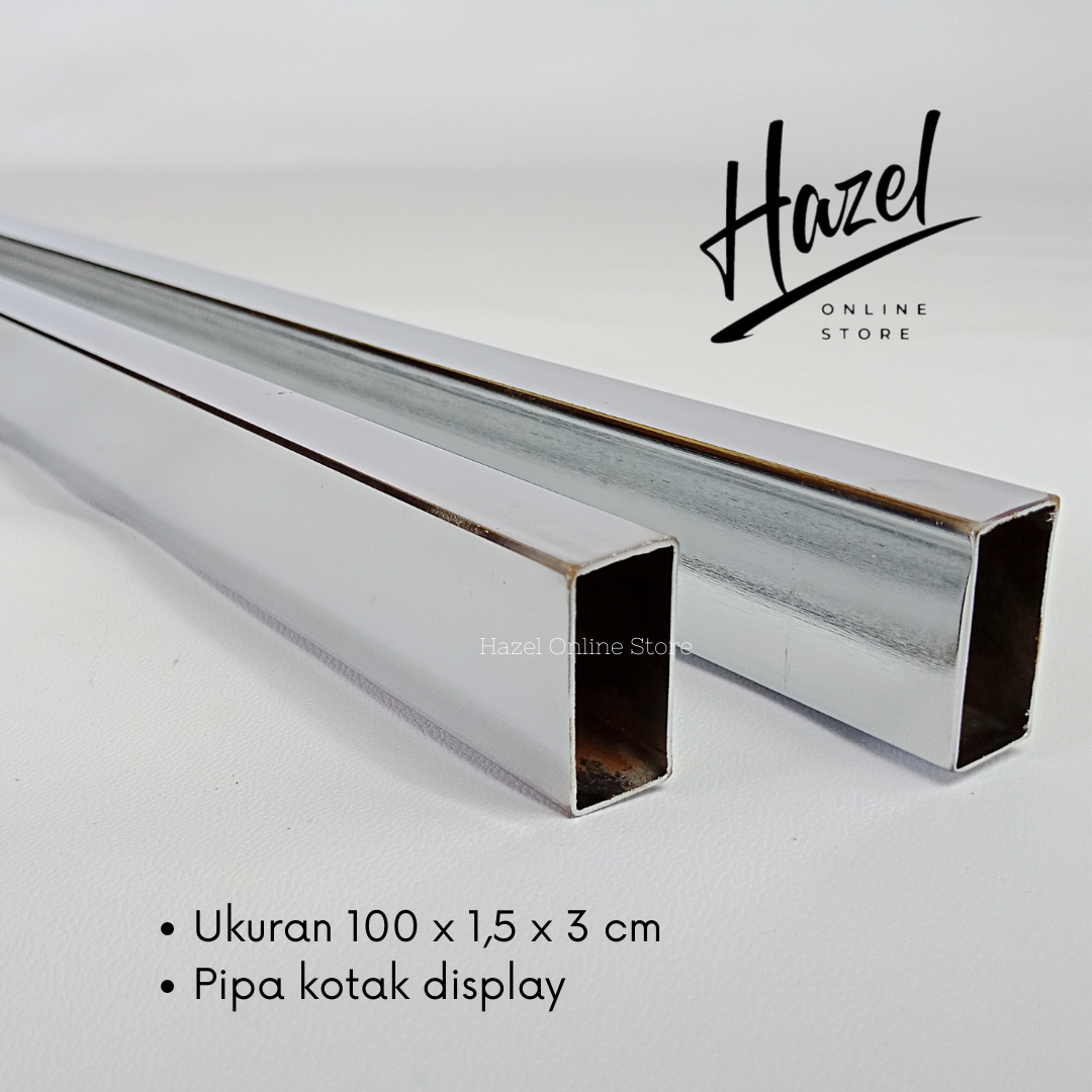 Pipa Kotak Besi 1 Meter Perlengkapan Display Toko Hazel | Lazada Indonesia