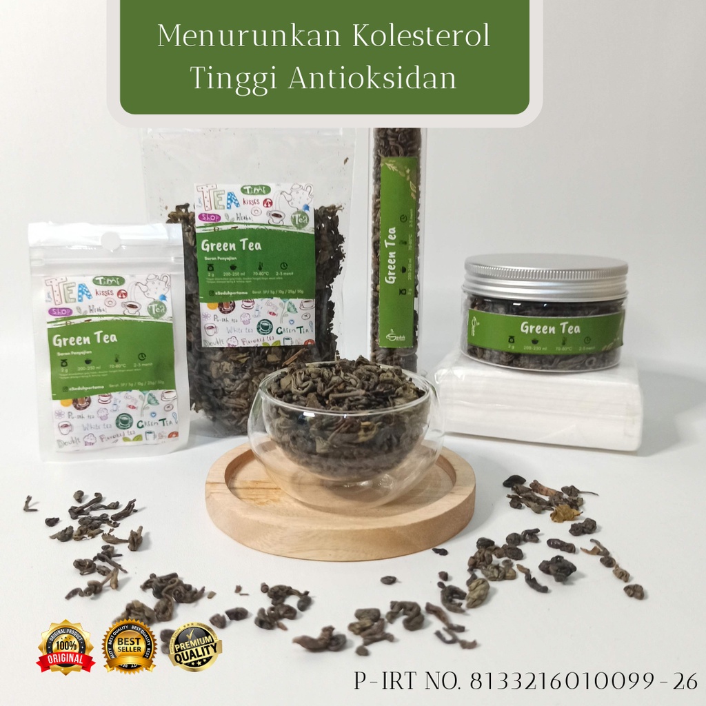 Seduh Pertama Green Tea / Teh Hijau Teh Diet Premium Indonesia Origin ...