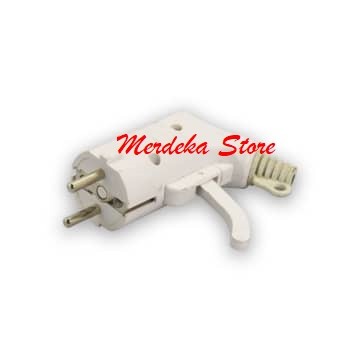 KRISBOW KEPALA STEKER LISTRIK 2PIN COLOKAN PLUG REWIREABLE HANGER ...