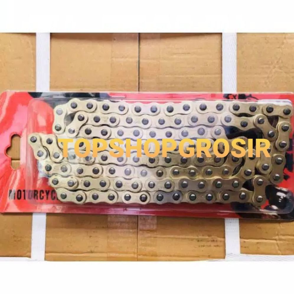 Rantai Tarik Rantai Roda Gold Kuning 428H-104L Supra Fit Lama/Blitz ...