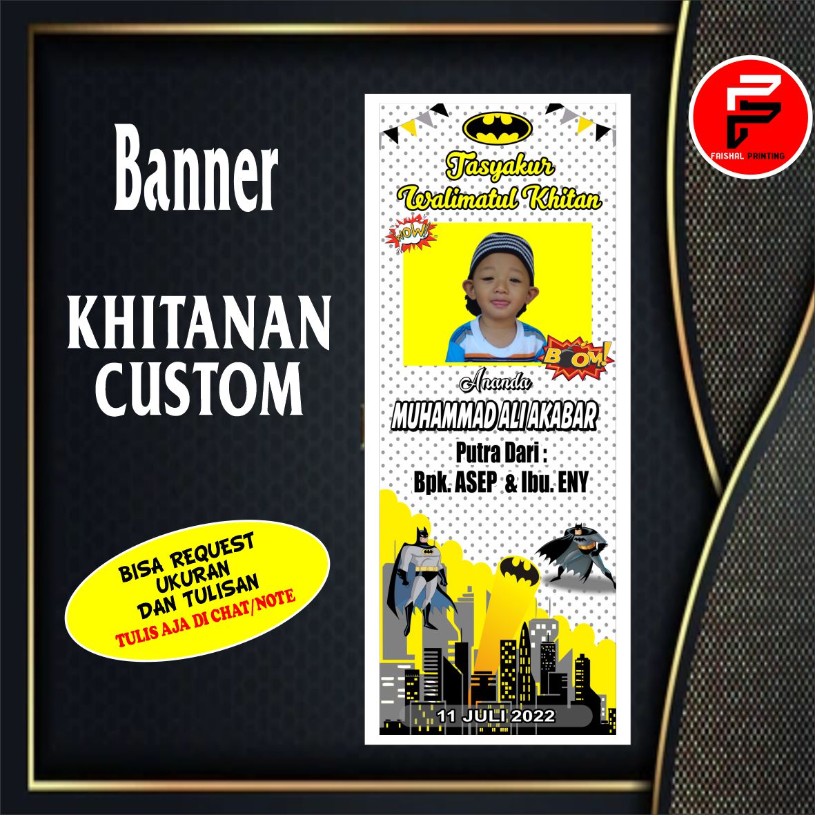 Banner Syukuran Khitanan / Spanduk Sunat / Spanduk Khitanan Karakter ... Banner Syukuran Khitanan / Spanduk Sunat / Spanduk Khitanan Karakter ...
