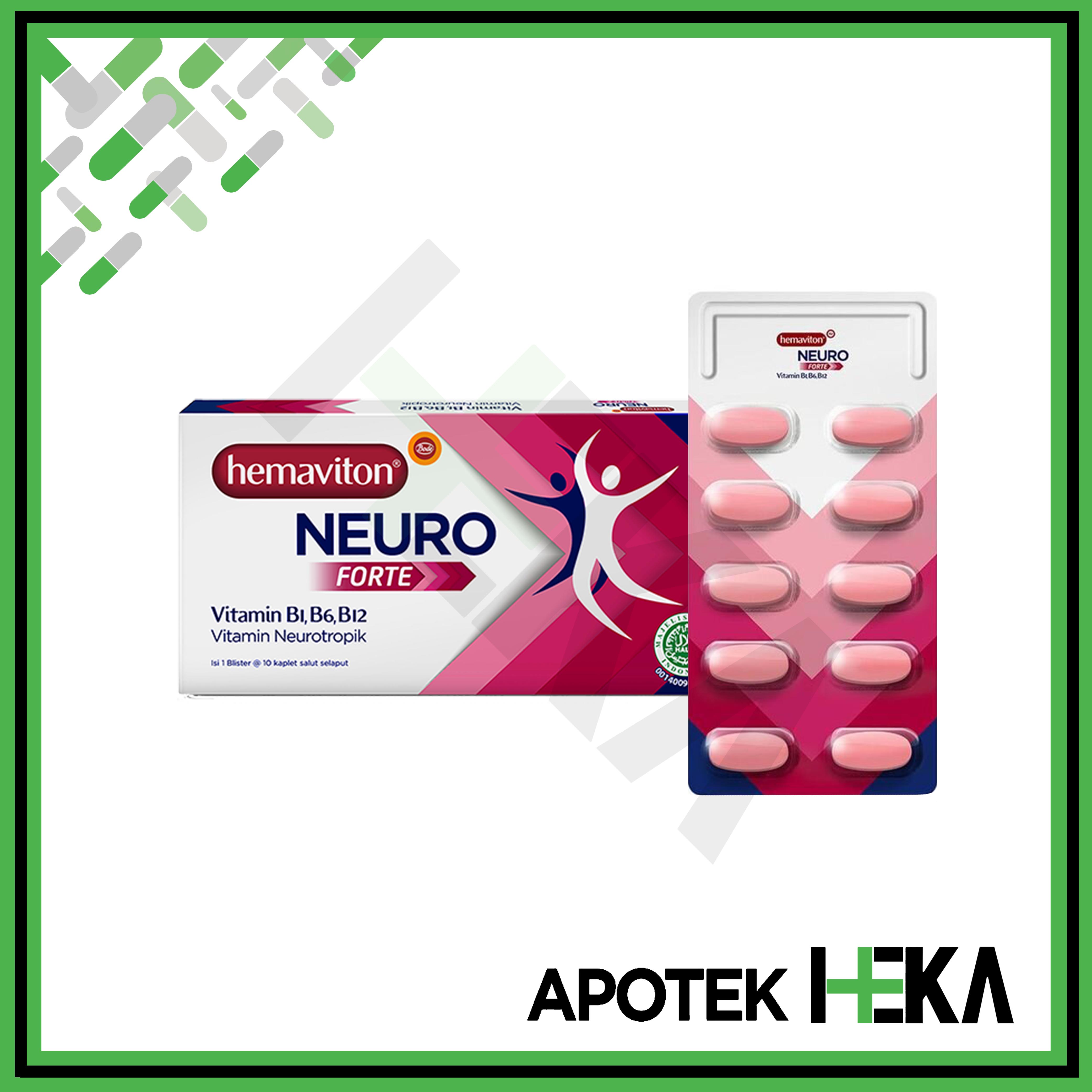 Hemaviton Neuro Forte Box isi 15x10 Tablet - Kesehatan Saraf | Lazada ...