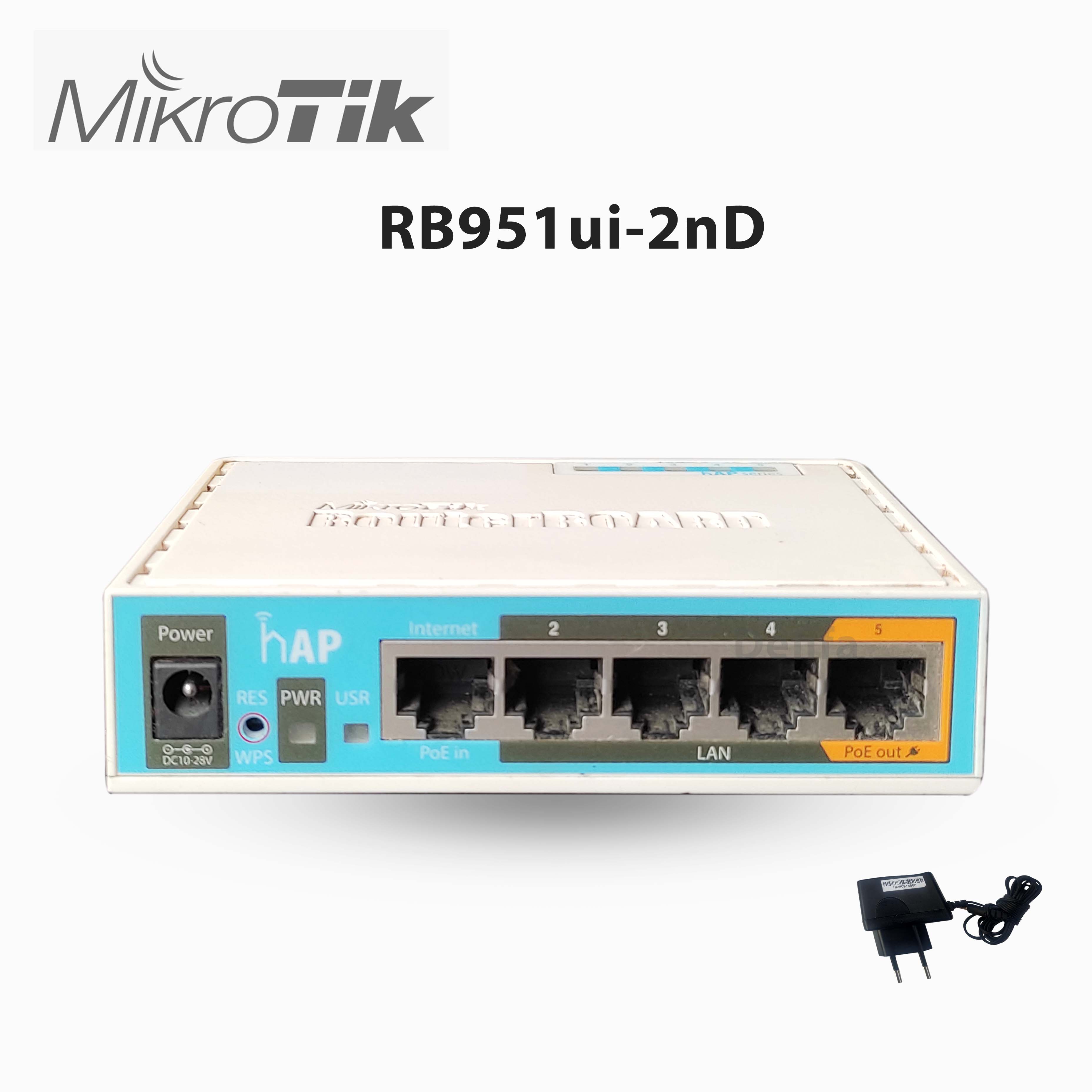 Mikrotik Router board Wifi Wireless RB951Ui-2nD Port POE USB Voucheran ...