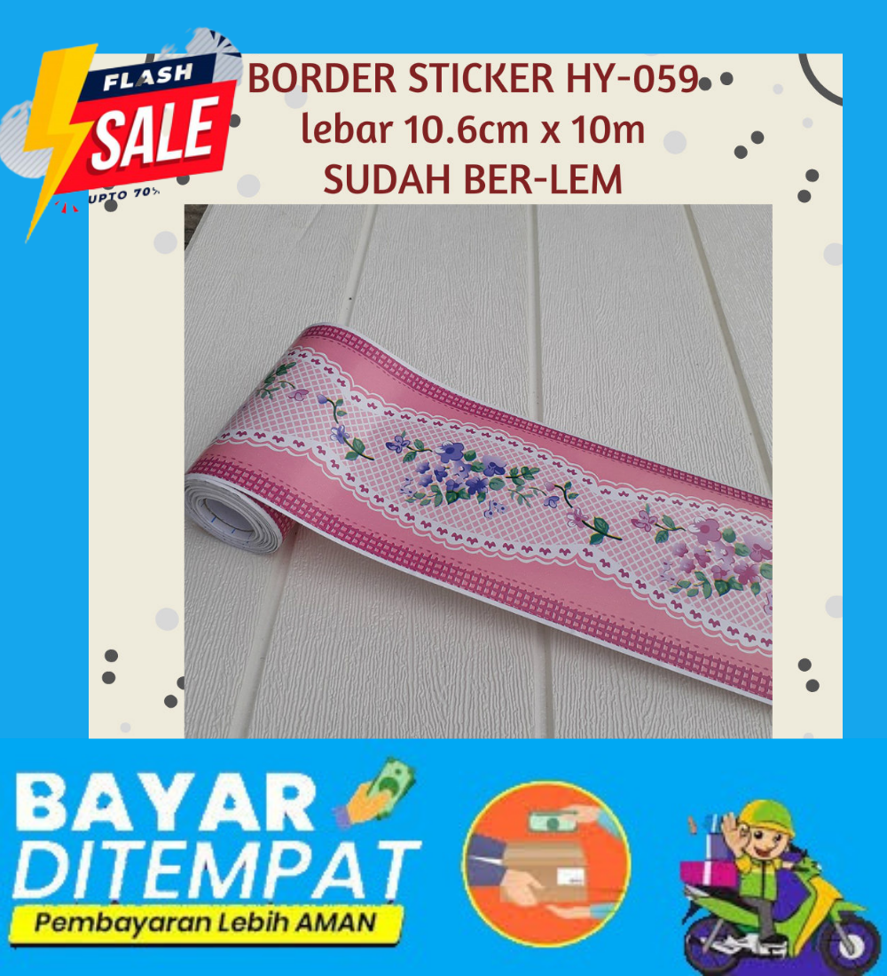 PROMO Wallpaper Sticker Border List Tembok Ukuran 10 cm x 10 m / Border ...