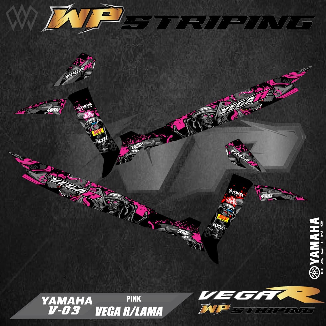 STIKER STRIPING MOTOR VEGA R LAMA - STRIPING STICKER VARIASI LIS ...