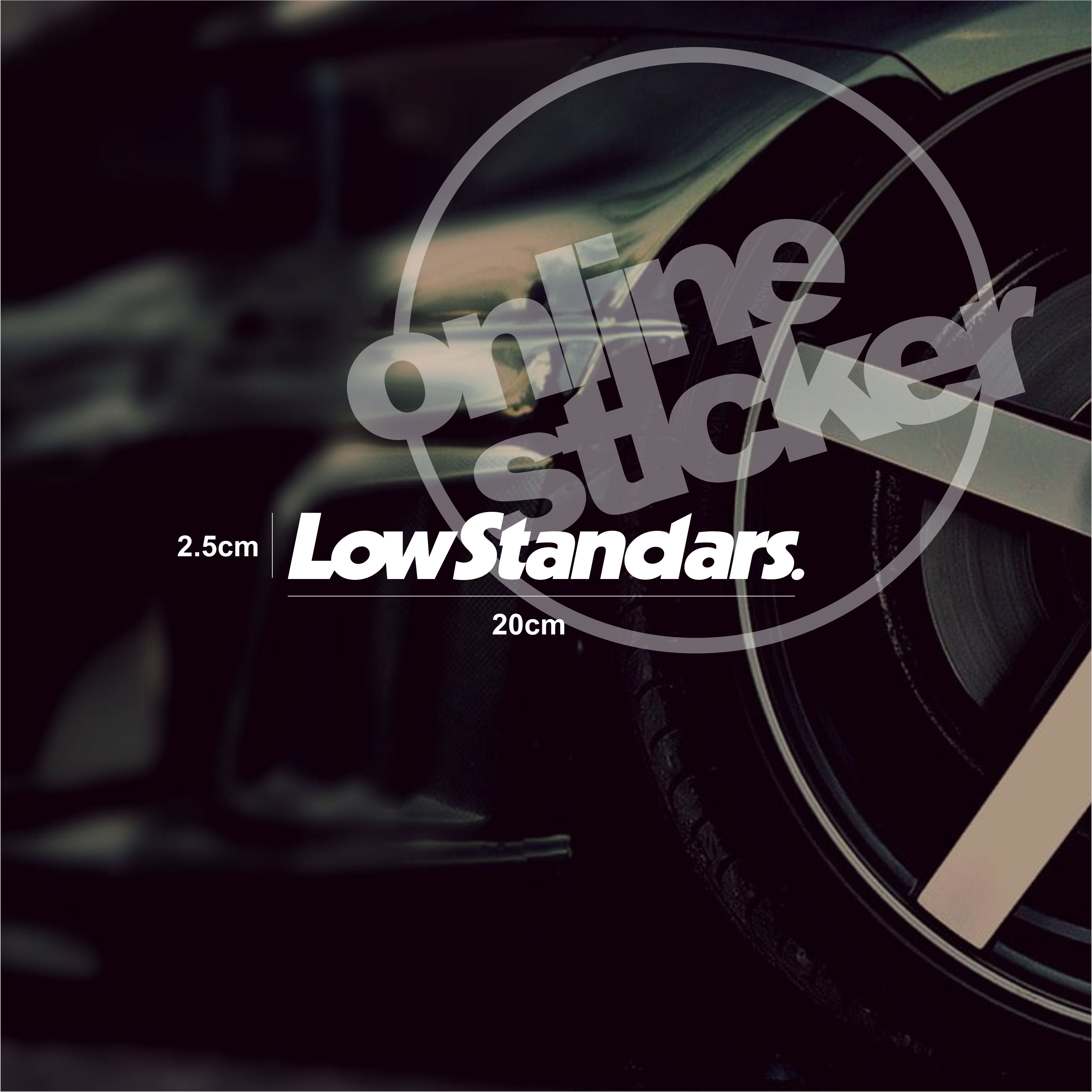 Stiker Low Standar | cutting menyala | Lazada Indonesia