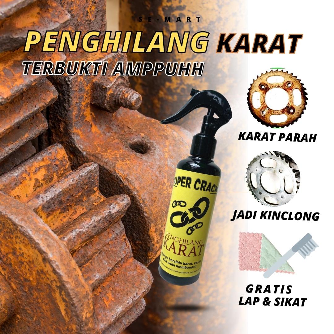 TERRRBUKTI Cairan Pembersih Karat Kerak Motor Mobil Penghilang Noda Bekas Oli Mesin Besi Baja ...