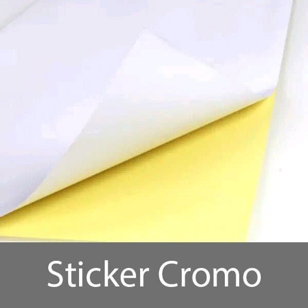 Kertas Stiker Cromo Folio isi 50 Lembar Sticker Chromo Kromo Glossy F4 ...