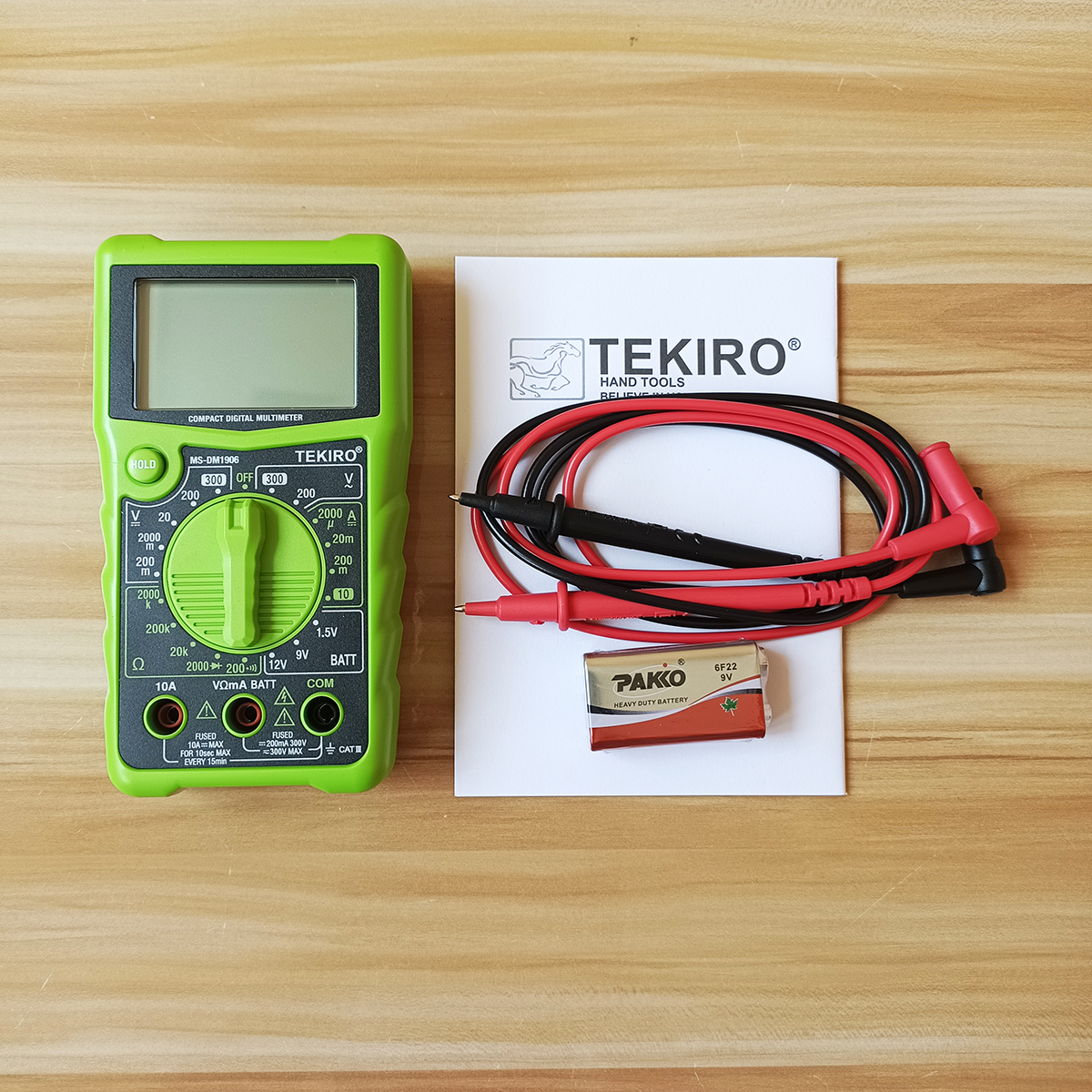 TEKIRO Multimeter Digital multiterser MS-DM1906 Avo Meter cek listrik ...