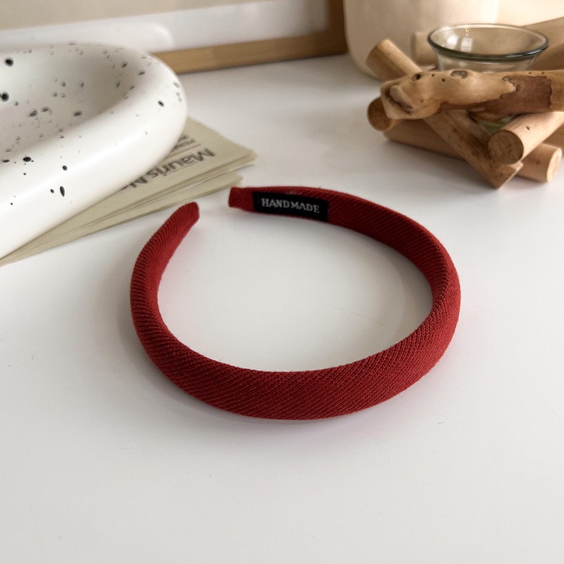 Bando Kain Tebal Wanita Korea Headband Cloud Polos Lebar Empuk Bandana ...