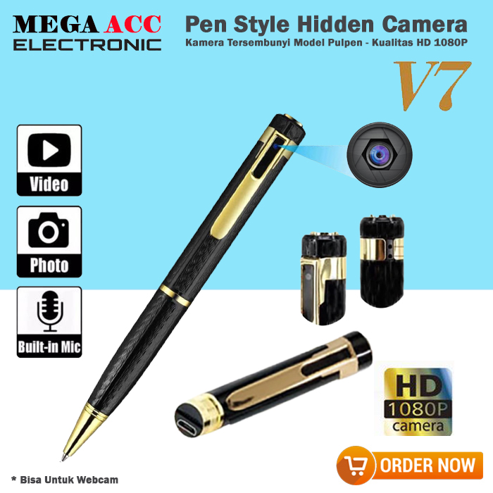 Spy Camera Pen V7 HD 1080P - Kamera Tersembunyi Model Pulpen | Lazada ...