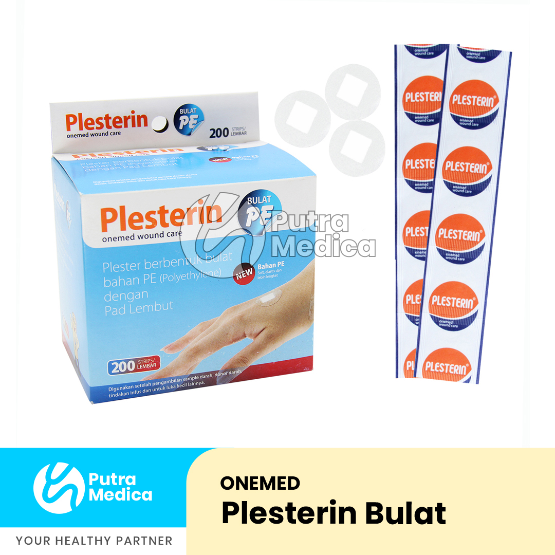 Onemed Plesterin Bulat PE - 1 Box / Plester Transparan / Plaster Tahan ...