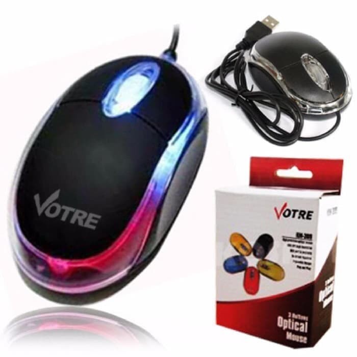 Votre KM-309 Mouse Optic Lampu USB Mouse optik km309 | Lazada Indonesia