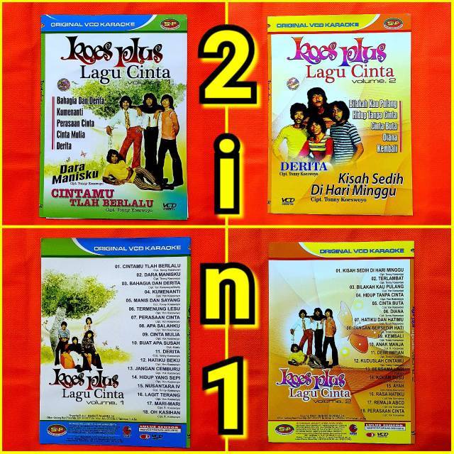 KASET VCD ORIGINAL LAGU KOES PLUS BISA KARAOKE VOCAL ON OF AKTIF-LAGU LAGU KOES PLUS TERBAIK ...