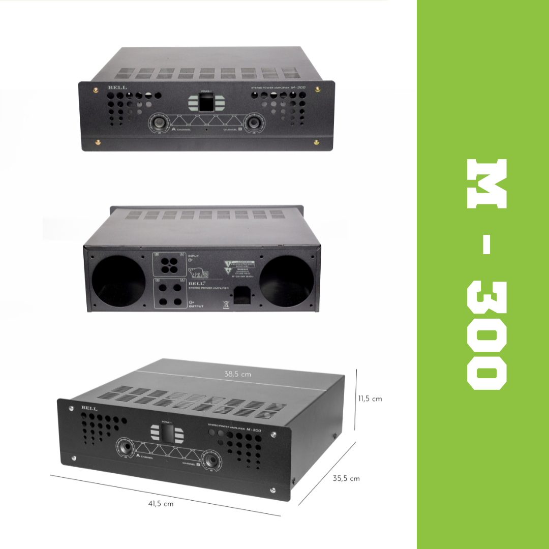 Box Power Amplifier M-300 M 300 BELL Casing Kosongan 10A 10 A | Lazada ...