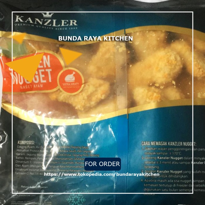Premium Chicken Nugget /Kanzler Chicken Nugget / Naget Ayam /@450gram ...