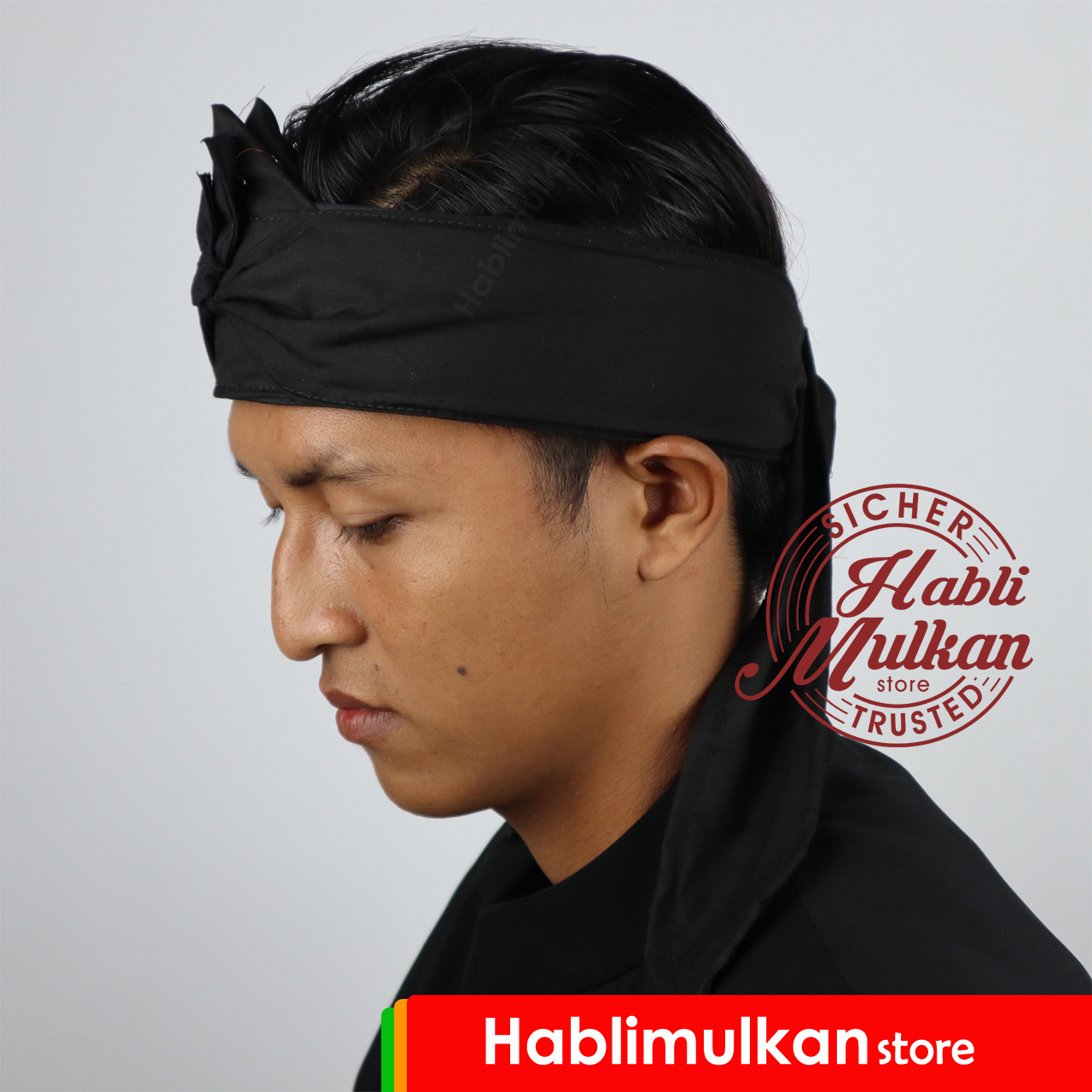 Iket Kepala Sunda Jawa Hitam - Blangkon - Totopong - Udeng - Bendo ...