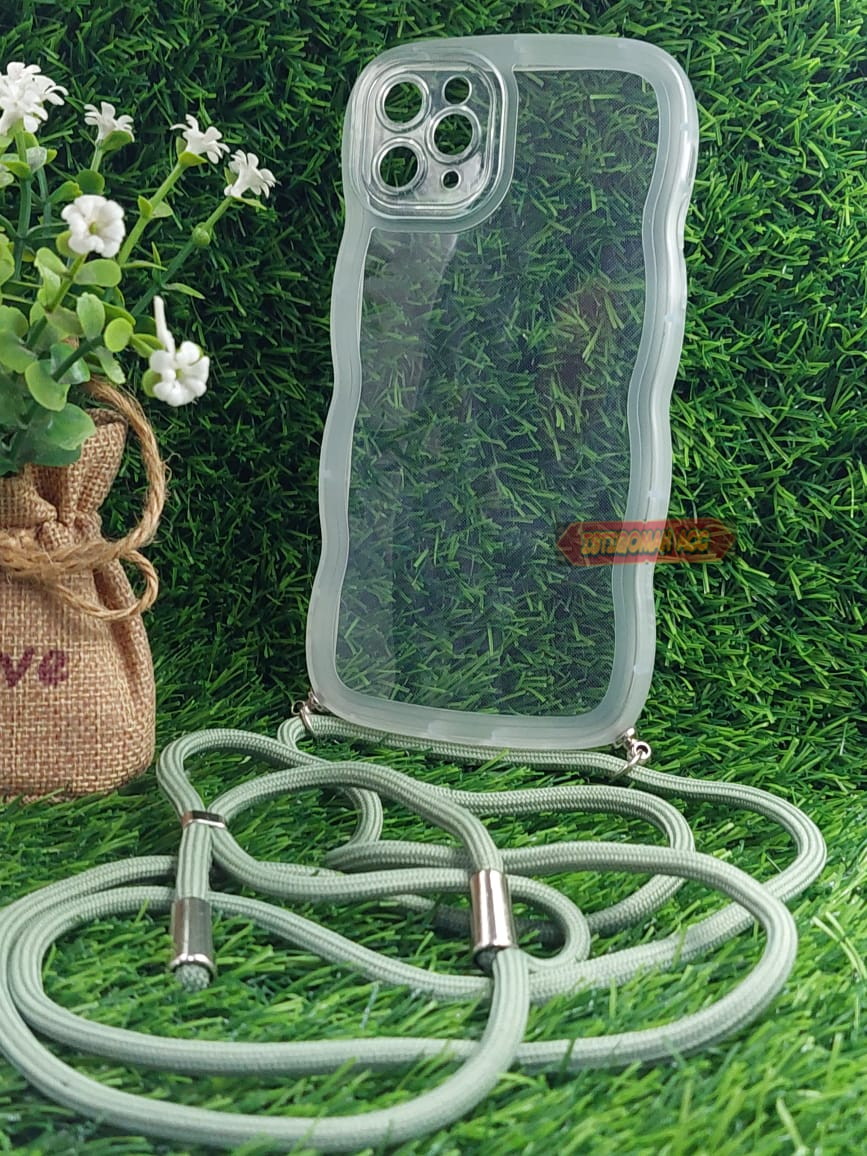 CASING GELOMBANG BENING+TALI BERWARNA ( IPHONE 11 PROMAX ) CASE ...