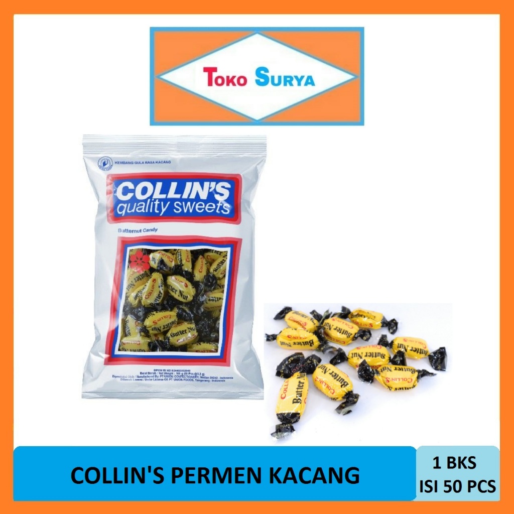 Permen Kacang Collins Butternut Candy 160 Gr | Lazada Indonesia
