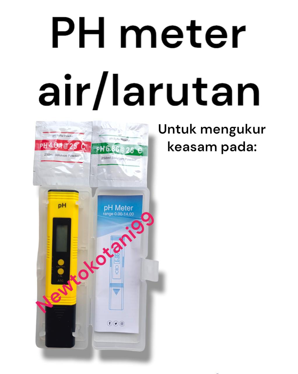 ph meter digital alat ukur keasaman air larutan hidroponik aquaponik ...