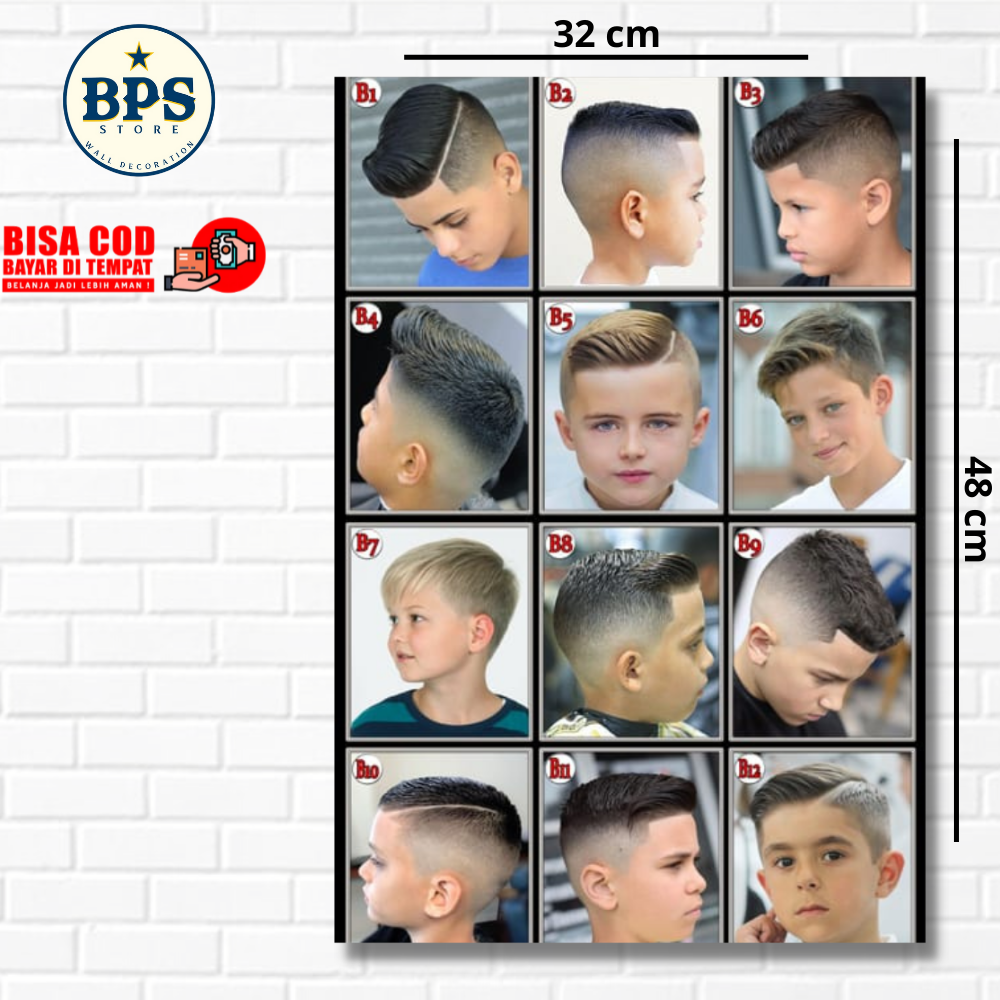 POSTER PANGKAS RAMBUT - POSTER BARBERSHOP - POSTER SALON - HIASAN ...