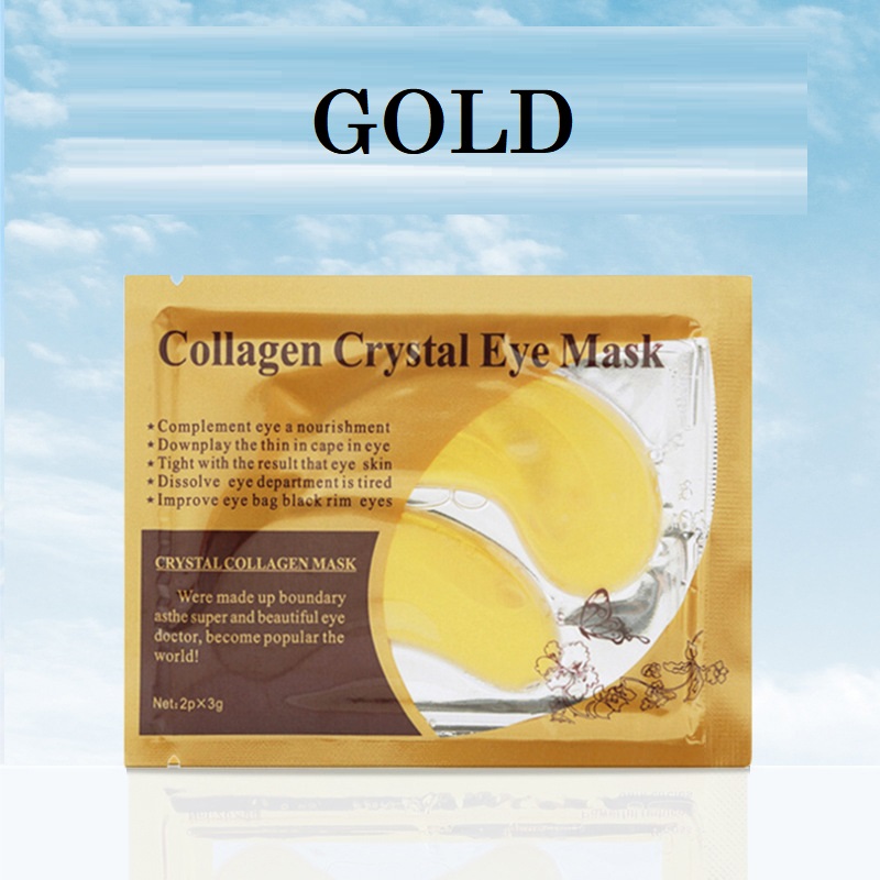 1 PASANG Masker Mata COLLAGEN CRYSTAL GOLD EYE BAG MASK EYEMASK Kantong ...