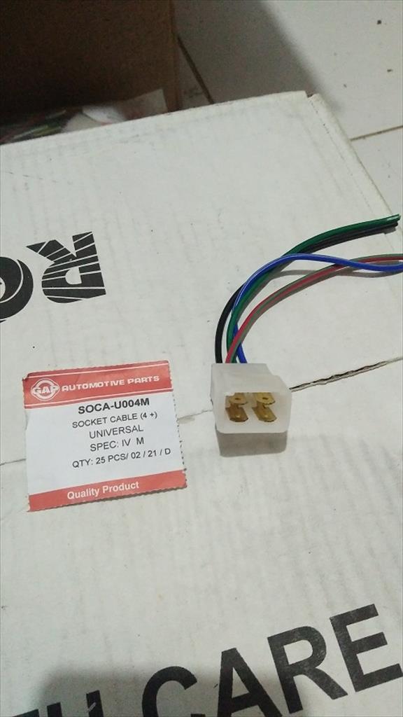 Socket Fiting Kabel Kaki Pin 4 Male Cowok Universal GAP | Lazada Indonesia