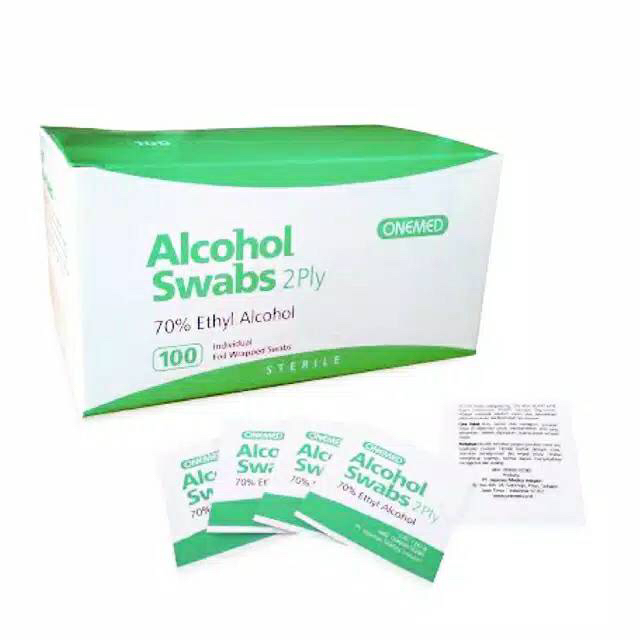 ALCOHOL SWABS ONEMED | Lazada Indonesia