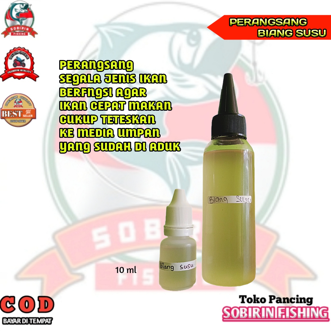 biang susu cair perangsang segala janis ikan cukup teteskan ke dalma ...