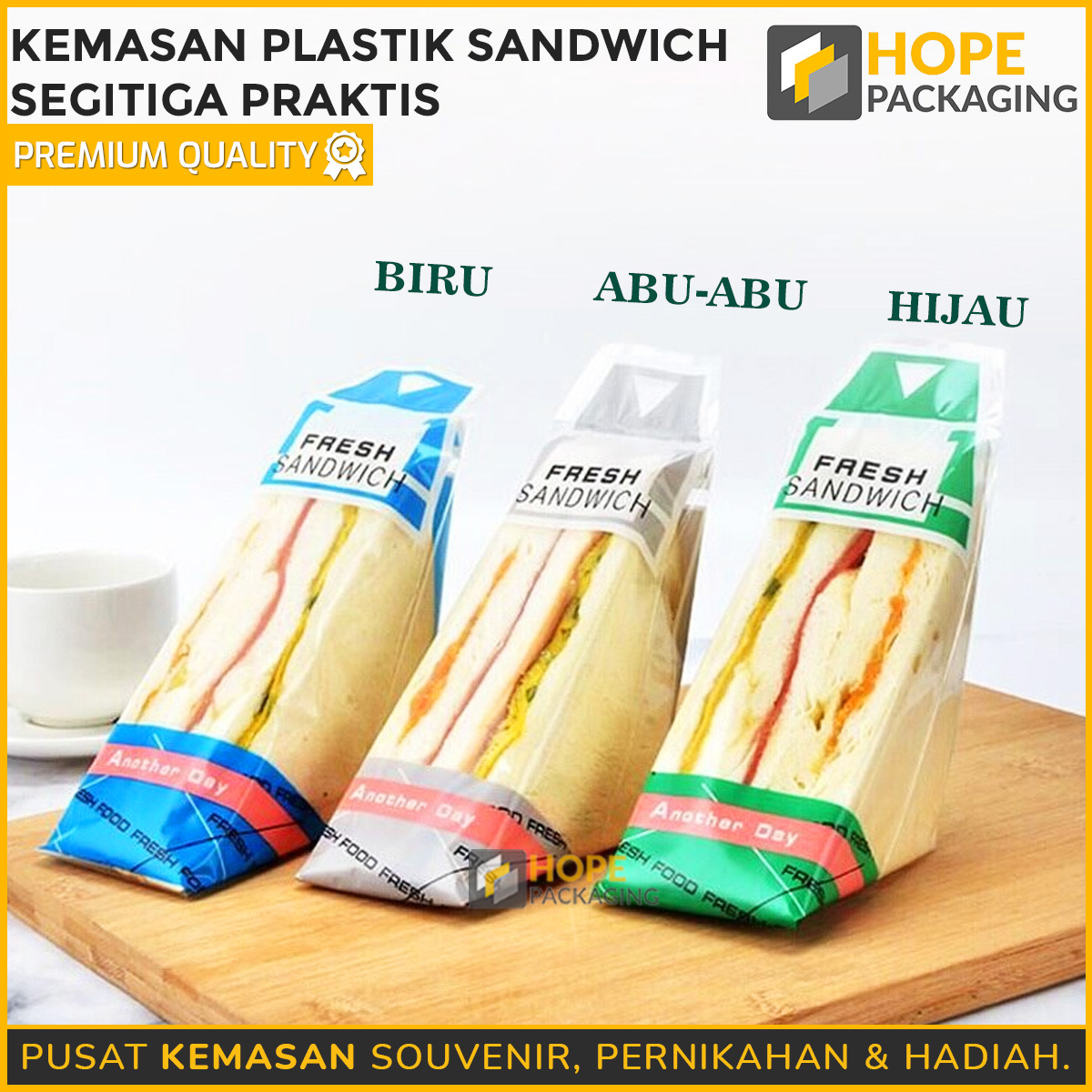 [ISI 20 pcs] Kemasan plastik sandwich segitiga praktis | Lazada Indonesia