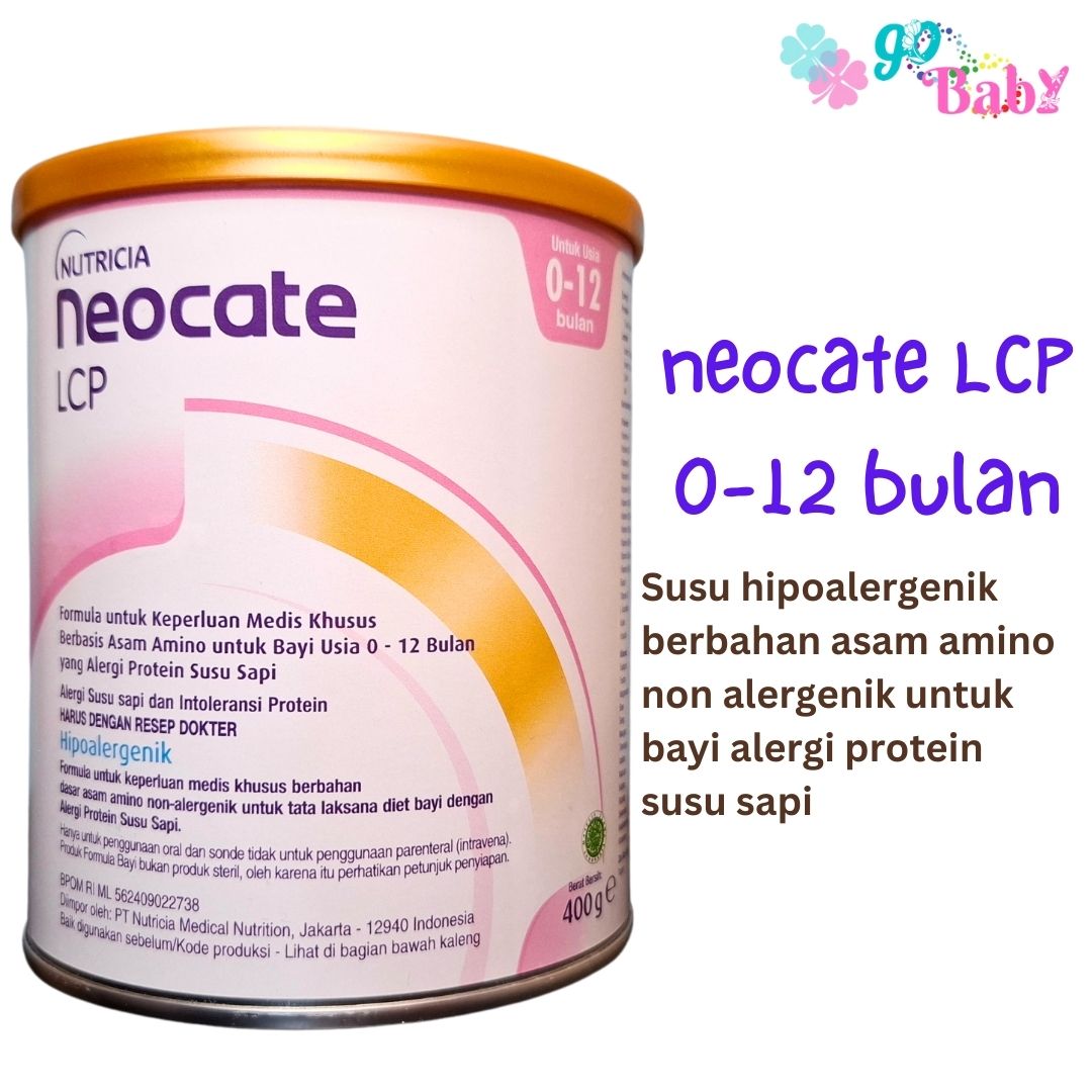 neocate LCP 400 gr kaleng 0-12 bulan - susu asam amino alergi susu sapi ...