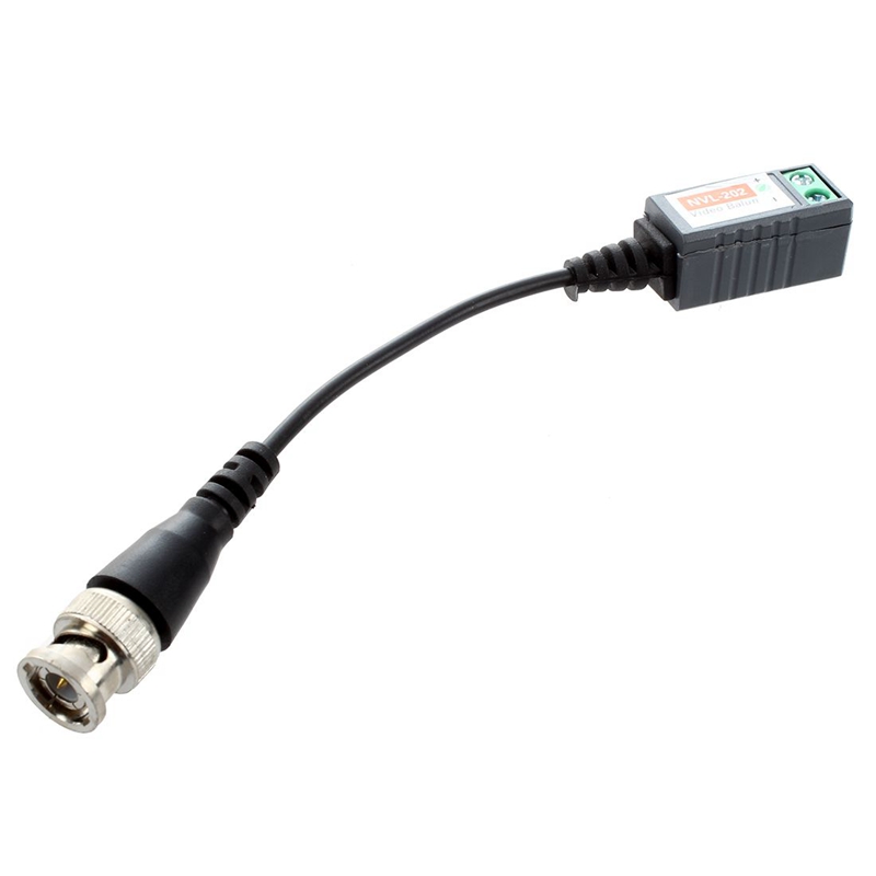 2 networks CAT 5 camera CCTV BNC coaxial passive video balun UTP ...