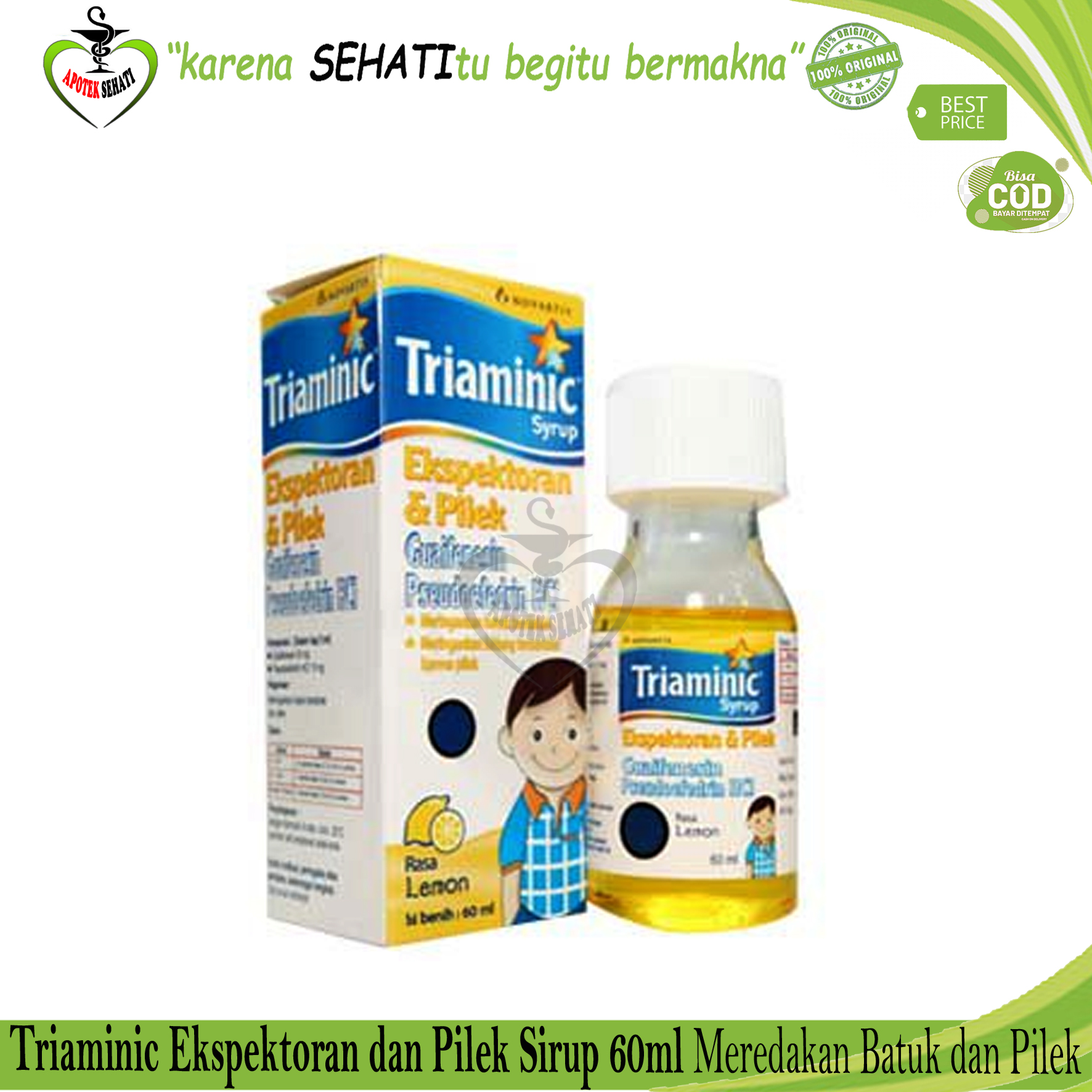 Triaminic BP Sirup Meredakan Batuk Pilek Hidung Tersumbat Rasa Cherry ...