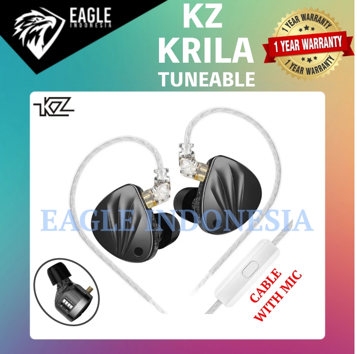 KZ KRILA Tunable Tuning Dynamic In Ear Monitor IEM - WITH MIC | Lazada Indonesia
