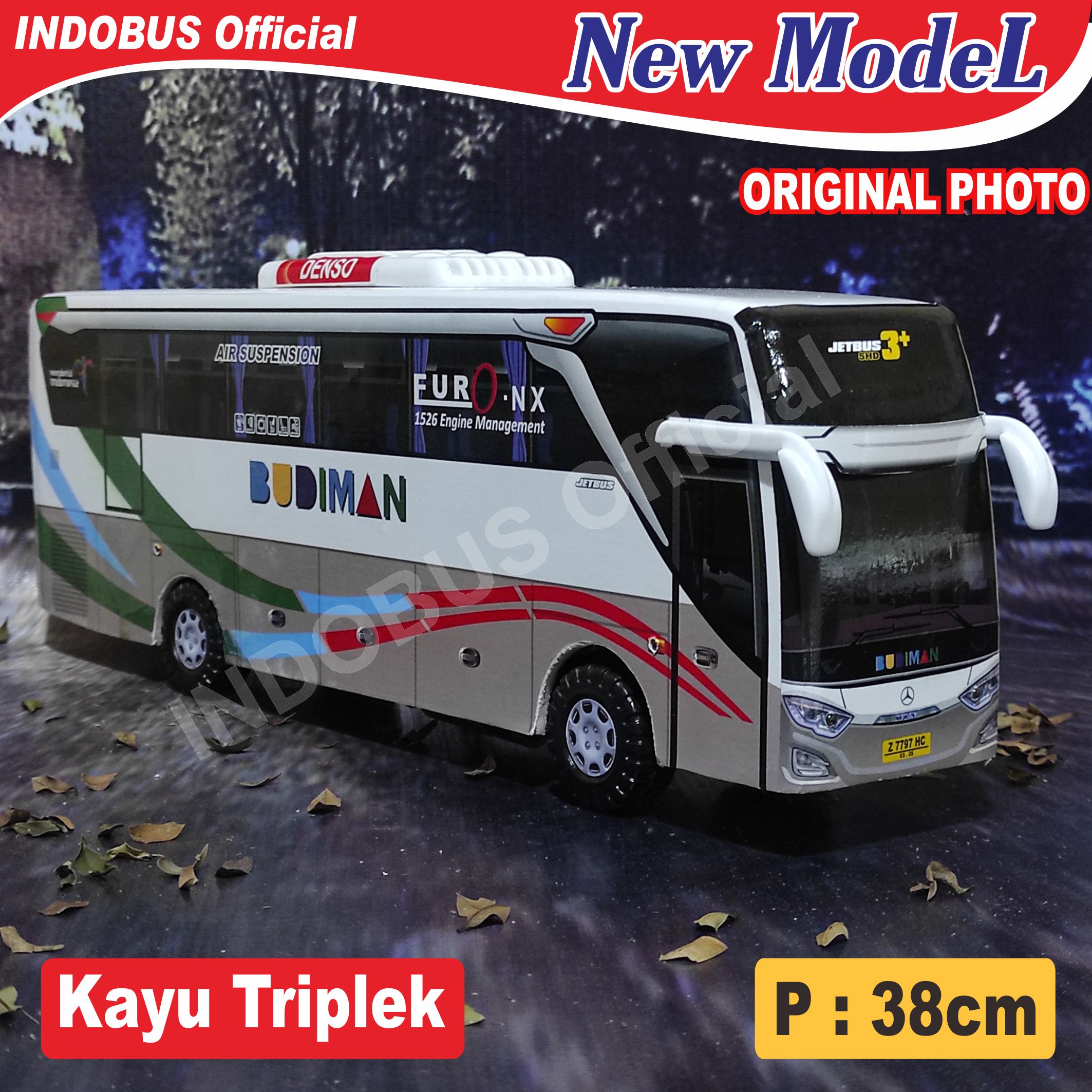 Indobus Miniatur Bus Budiman | Lazada Indonesia