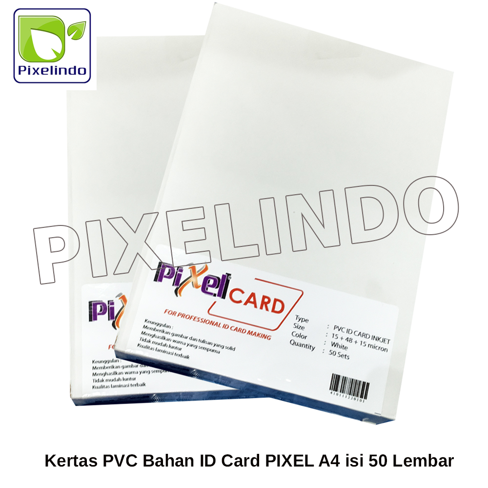 Kertas PVC Bahan ID Card PIXEL A4 isi 50 Lembar | Lazada Indonesia