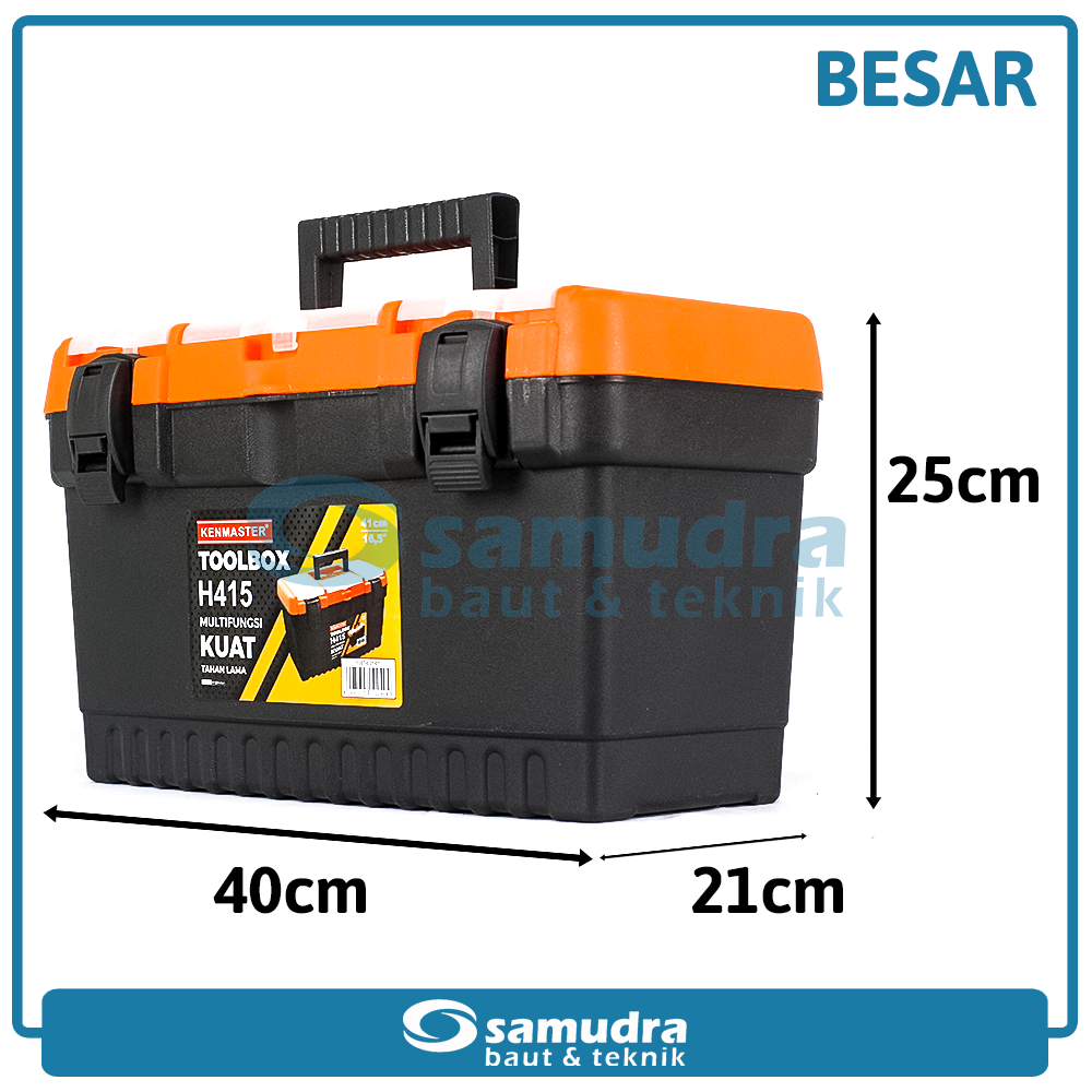 KENMASTER TOOL BOX BESAR H415 / TOOLBOX ALAT / TEMPAT KOTAK PERKAKAS ...