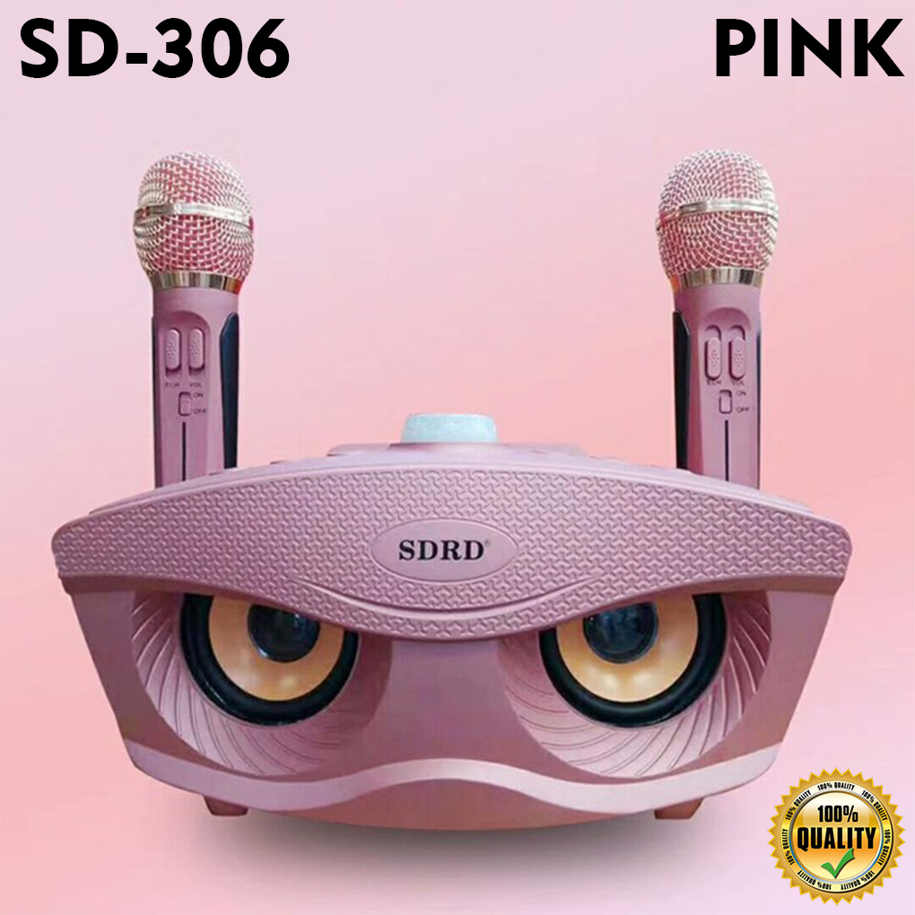 Speaker Bluetooth Karaoke Wireless SDRD SD306 + Dua Microphone | Lazada ...