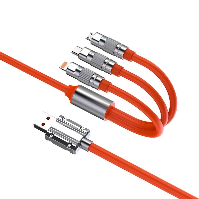 Kabel Data 120W 3in1 Micro Type C Lightning Fast Charging Kabel Data ...