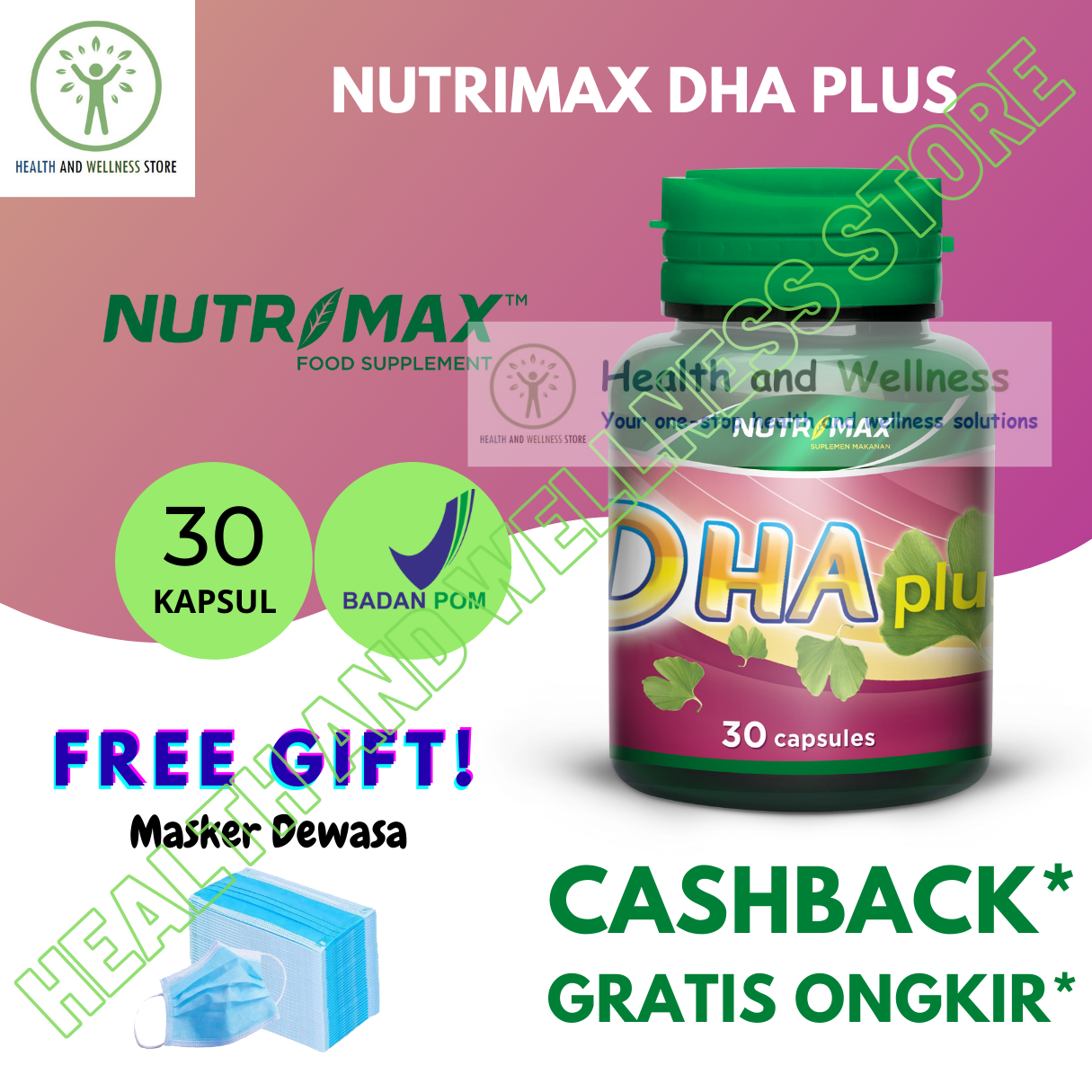 NUTRIMAX DHA PLUS 30 KAPSUL VITAMIN PENAMBAH DAYA INGAT OTAK | Lazada Indonesia