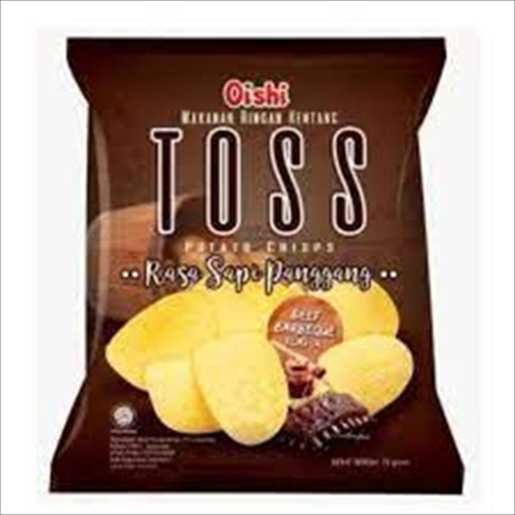 Oishi Toss Potato Crisps Rasa Sapi Panggang 75 Gr | Lazada Indonesia