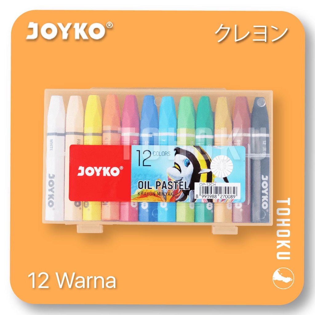 Crayon 12 Warna Krayon Sekolah 12 Joyko Titi | Lazada Indonesia