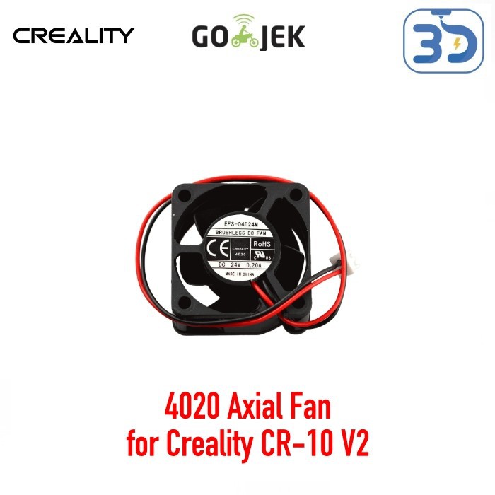 Original Creality CR-10 V2 3D Printer 4020 Axial Fan | Lazada Indonesia