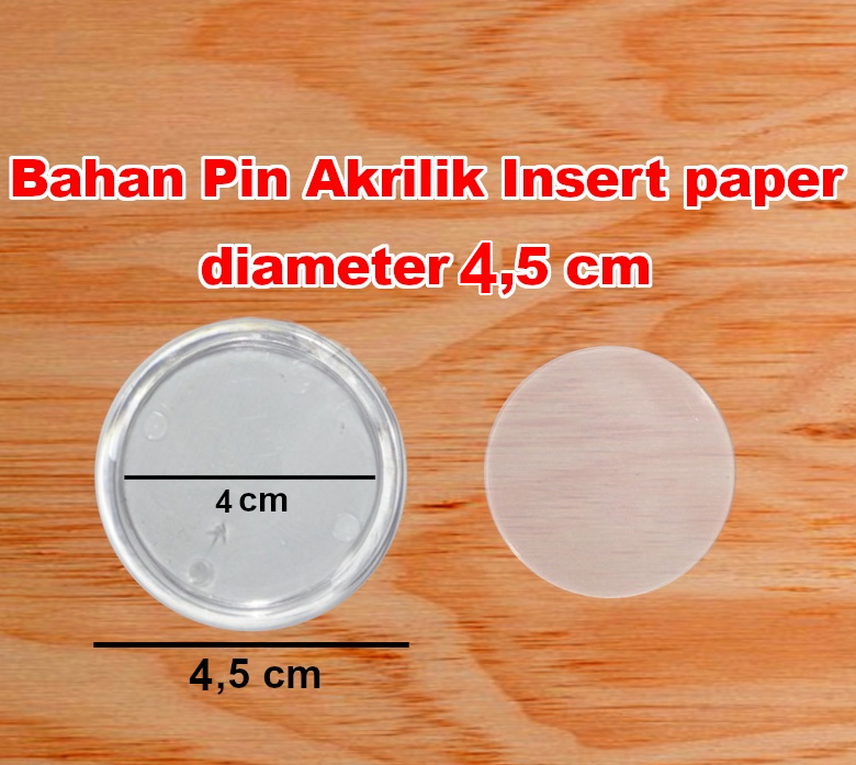 10 Pcs Bahan Pin akrilik bulat insert paper | Lazada Indonesia